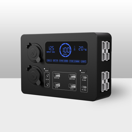 12V DC Mini Power Control Box RV Canopy Small Power Outlet Hub with ...