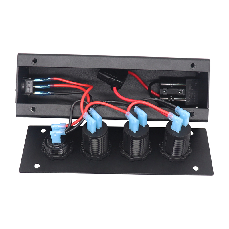 Custom Amomd Marine 12V /24V Power Distribution Panel Power Outlet Box ...
