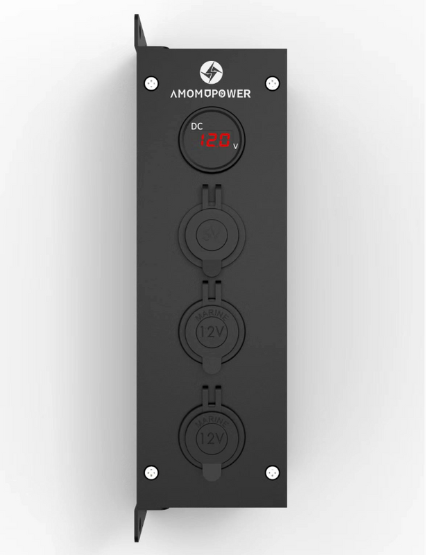 Custom Amomd Marine 12V /24V Power Distribution Panel Power Outlet Box ...