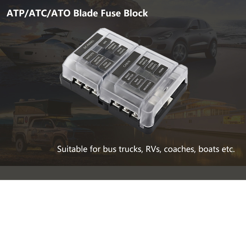 Wholesale 12-way Combine ATC Blade Fuse Box(Screw fixed and quick ...